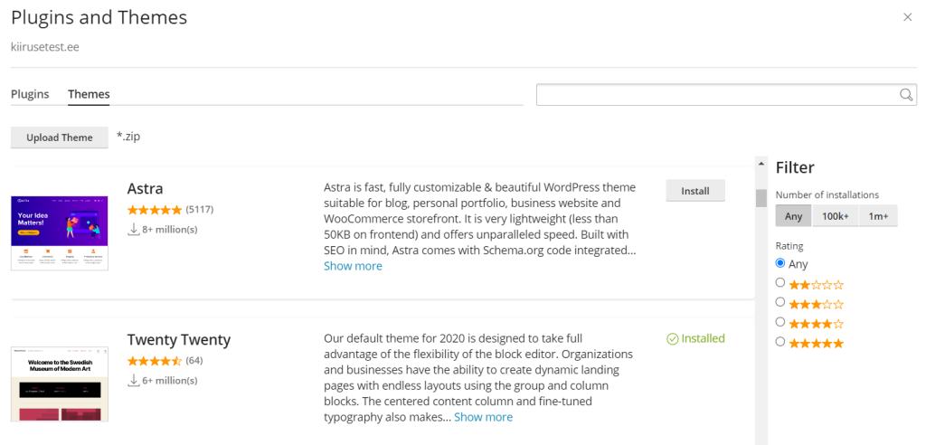 How To Manage Themes Using The Cpanel Wordpress Toolkit